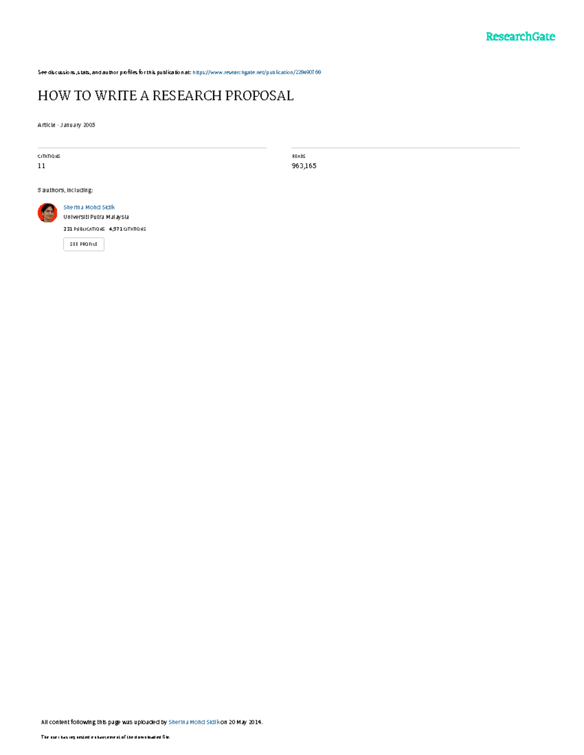 HOW TO Write A Research Proposal - See discussions, stats, and author ...