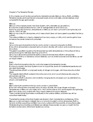 Astronomy Lecture 1 Notes - Chapter 1: (extra) Astronomy is the study ...