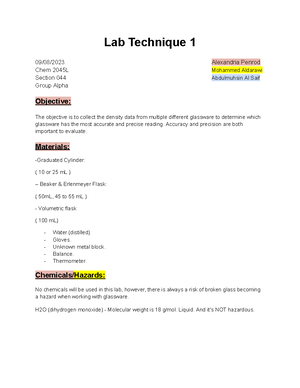 USF CHM 1 Lab Syllabus - Course Syllabus Jump to Today Coordinator: Dr. Christian Tang E-Mail ...