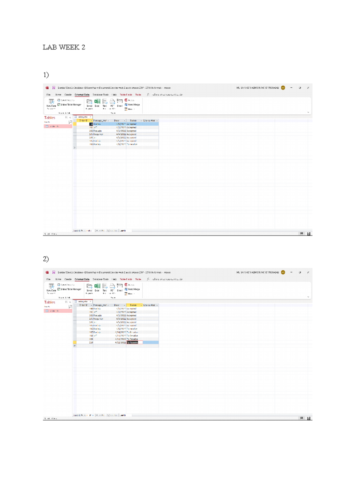 LAB WEEK 2 Muhammad Hazim - information technology - LAB WEEK 21) 2) 3) 4) - Studocu