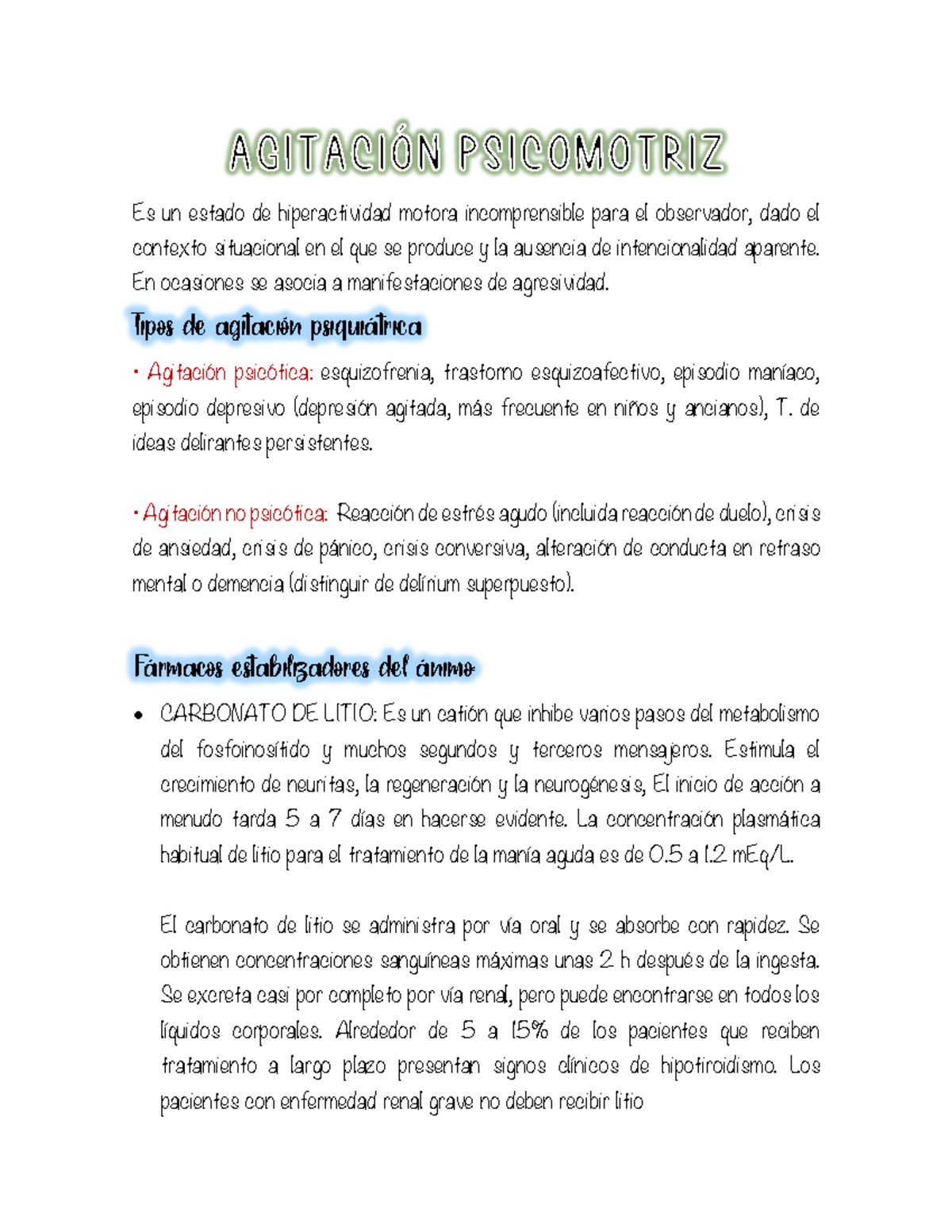 Agitación psicomotriz - Es un estado de hiperactividad motora ...