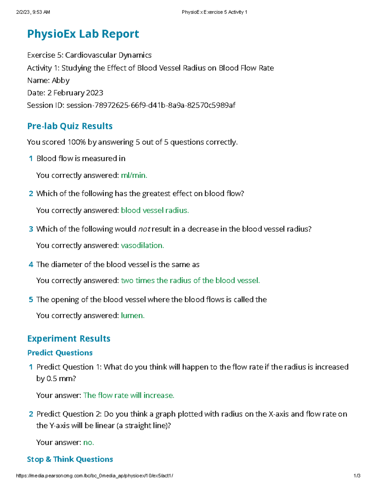 Physio Ex Exercise 5 Activity 1 - pearsoncmg/bc/bc_0media_ap/physioex ...