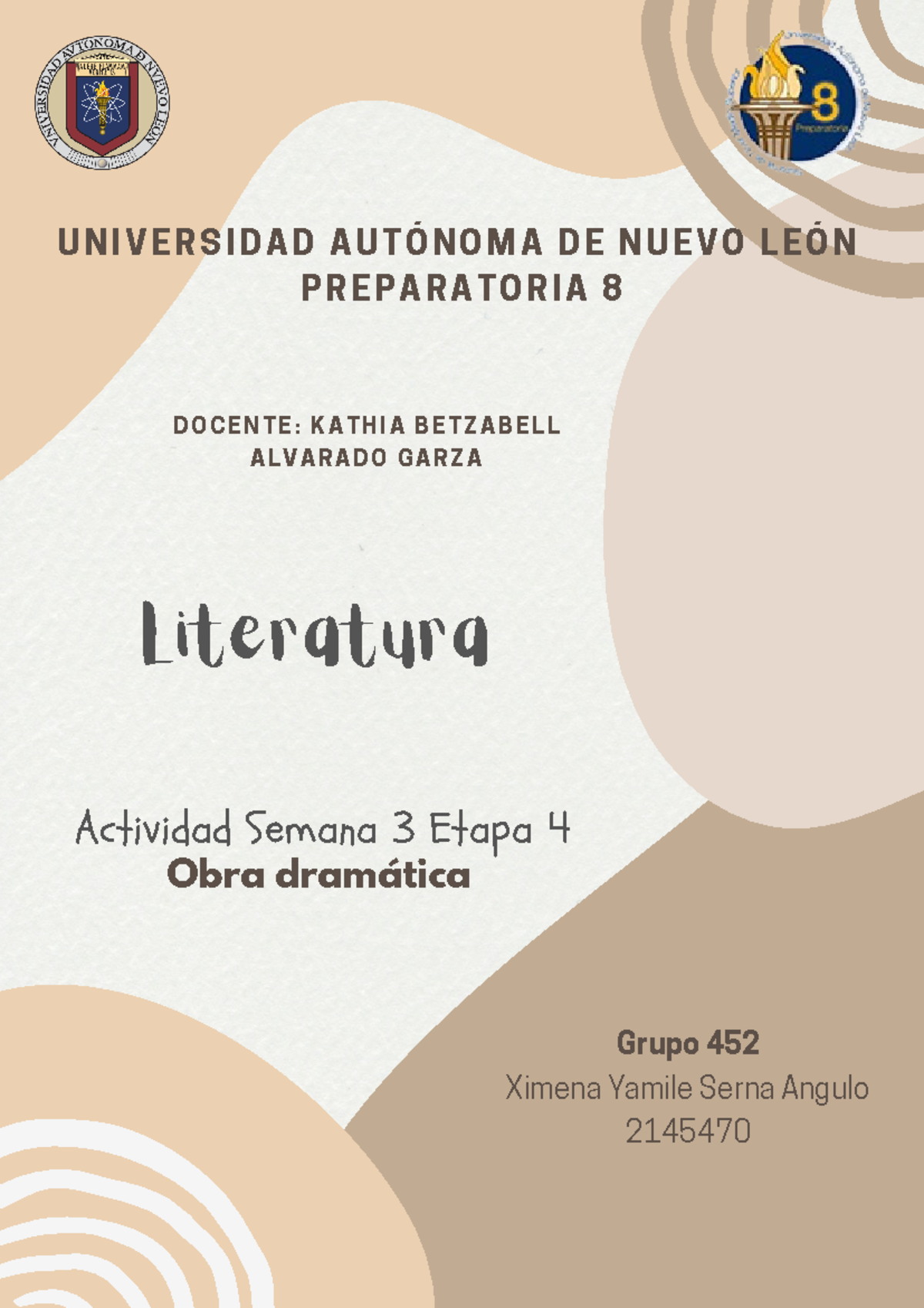 XYSA AR3 Etapa 4 Literatura - Literatura D O C E N T E : K A T H I A B E T Z A B E L L A L V A R ...