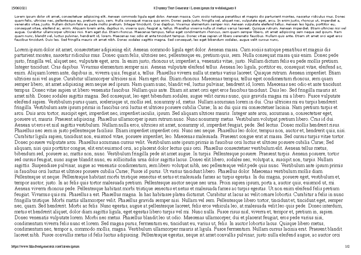Lorem Ipsum a study guide towards the new way of word - 15/06/2021 ...