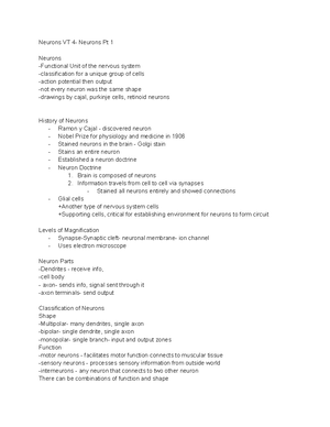 Behavioral Neuroscience Test 3 - Vision, Chapter 6, Study Guide Know ...