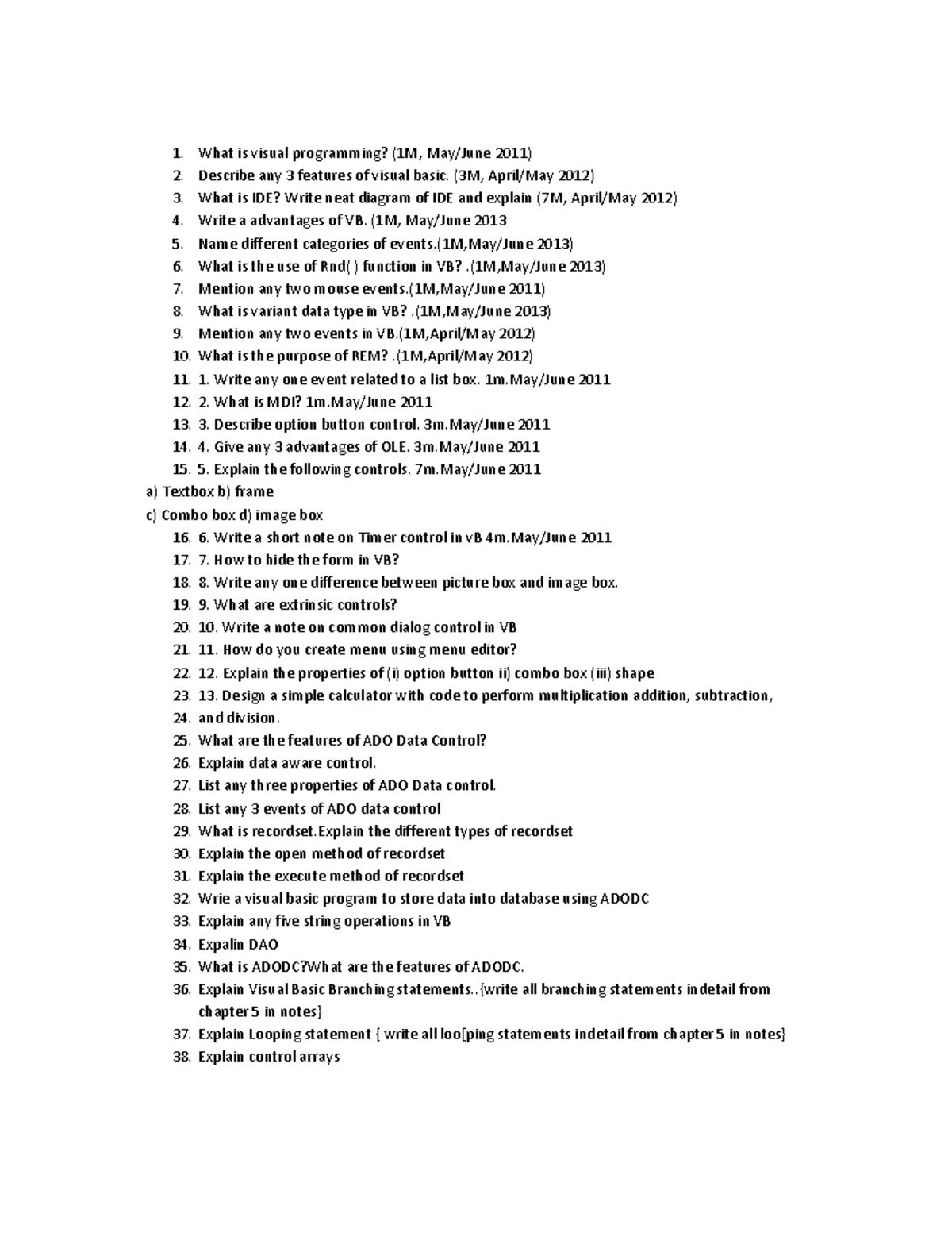 Vbtest - vb test imp - Warning: TT: undefined function: 32 What is ...