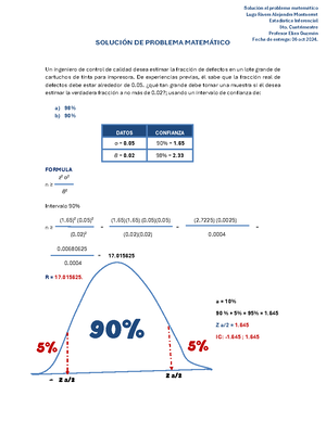 Moises Bernal Tarea 3 Solución DE Problema Matematico - Estadistica ...
