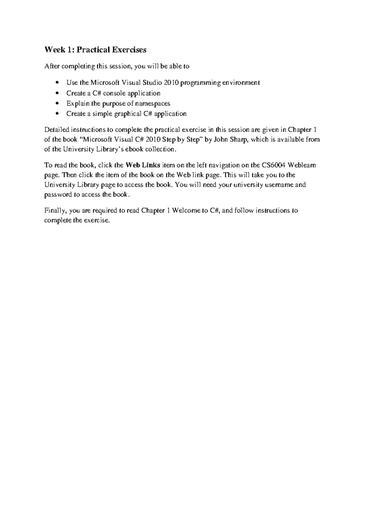 Week 1 - Practical Exercise - Week 1: Practical Exercises After ...