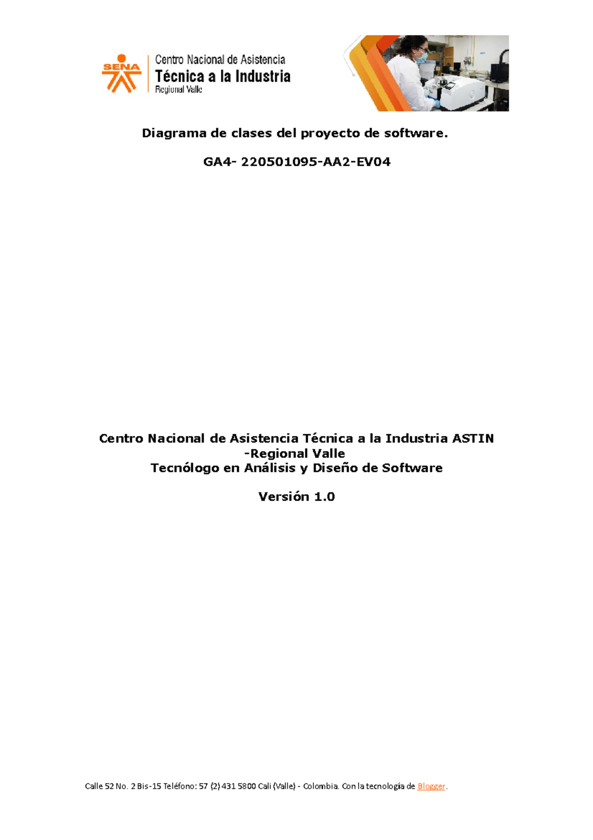 Diagrama de clases del proyecto de software GA4- 220501095-AA2-EV04 - Diagrama de clases del ...