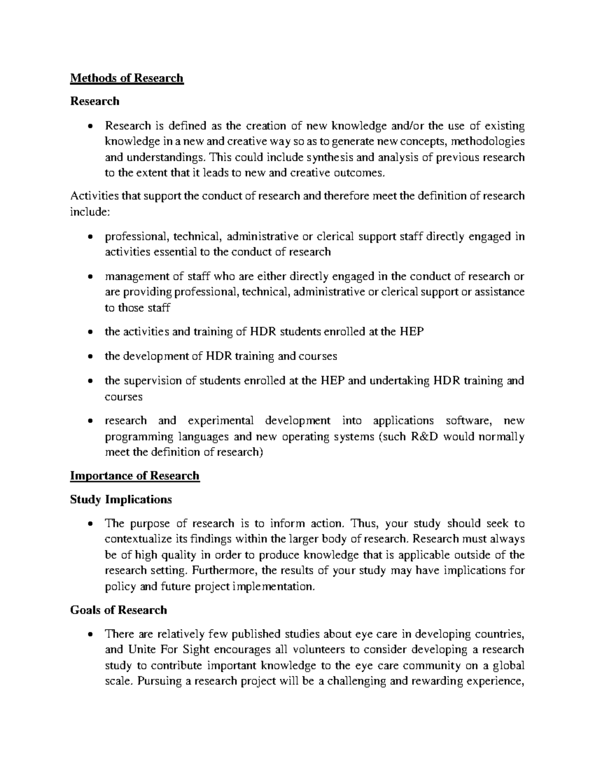 Methods of Research - Methods of Research Research Research is defined ...