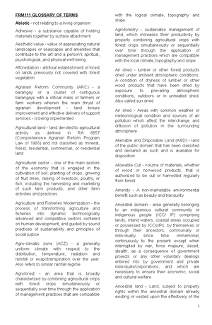 SELF- Assessment FORM 2017 - Multiple Use Forestry - Studocu