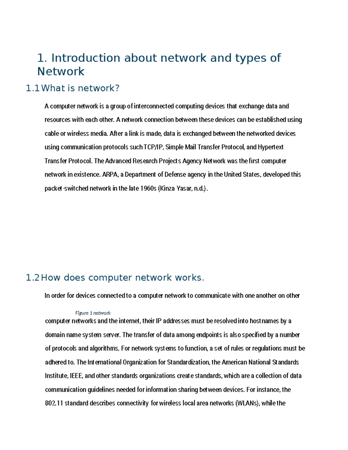 Network refer notes - 1. Introduction about network and types of ...