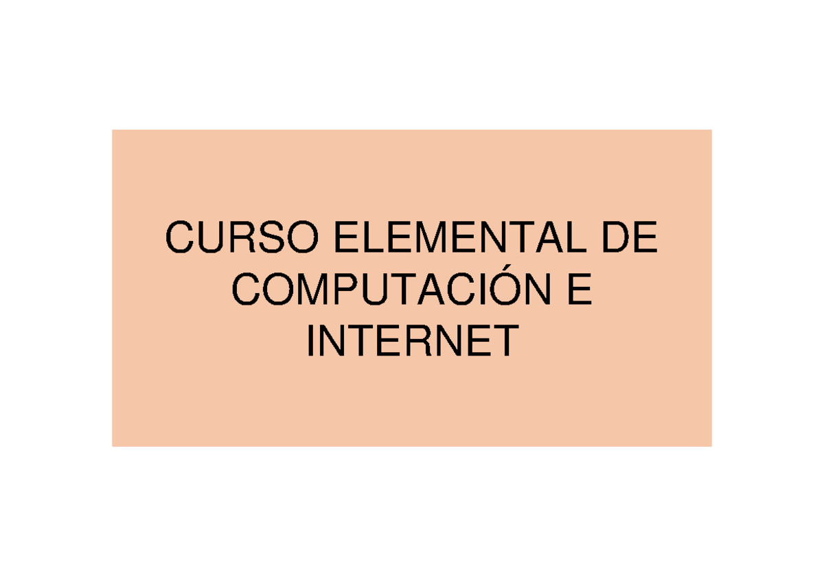 Curso informatica internet bolset - sistema de informacion - CURSO ...