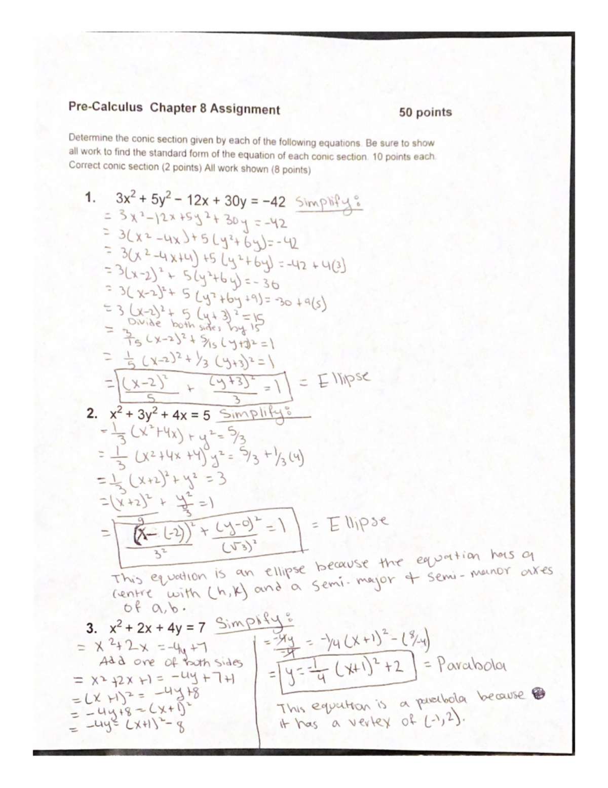 Pre-Calculuc - has instructions and answers - MATH 2412 - Studocu