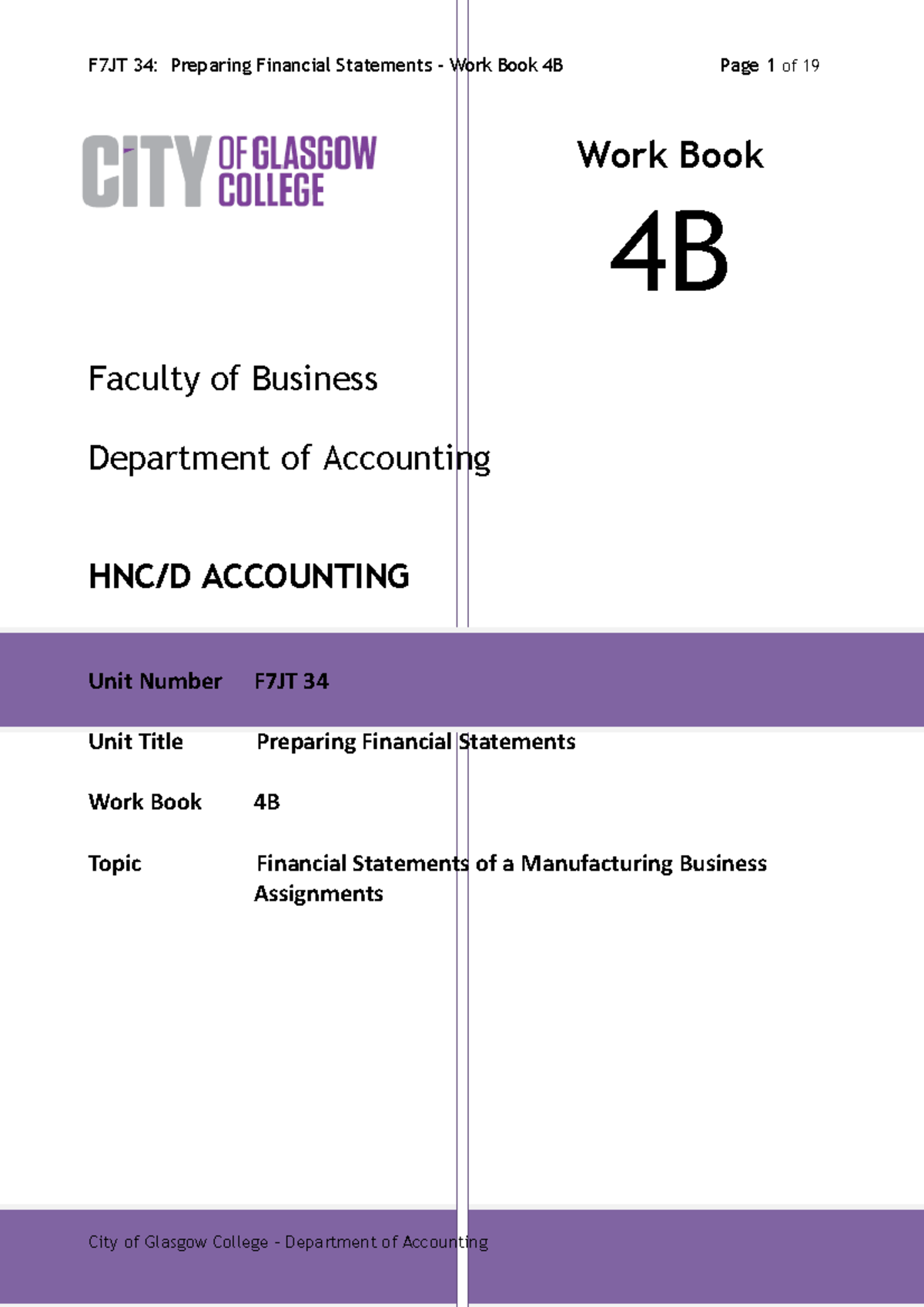 Topic 4 - Assignments - Faculty of Business Department of Accounting ...