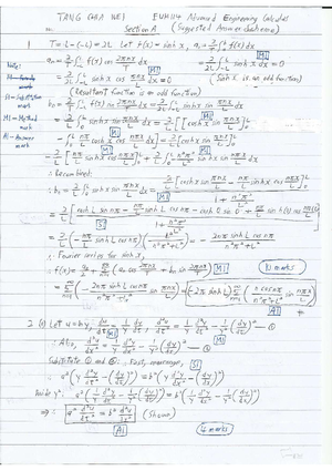Module 1 Fourier Series D01M04Y2022 - DR/ EUM114/ LECTURE MODULE 1 /FOURIER / FOURIER SERIES ...