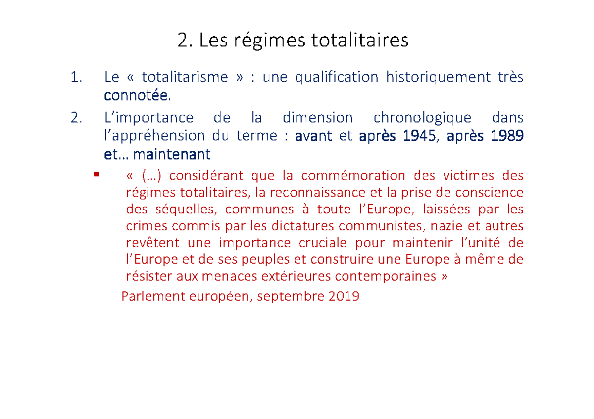 Introscpo-2022-23 ISP - troisieme partie - 2. Les régimes totalitaires ...