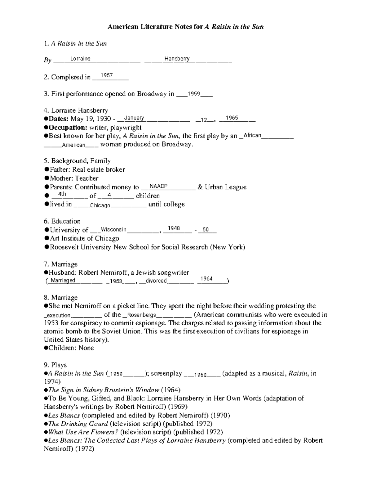 Kami Export - Ameera Bragg - A Raisin in the Sun Lecture Notes ...