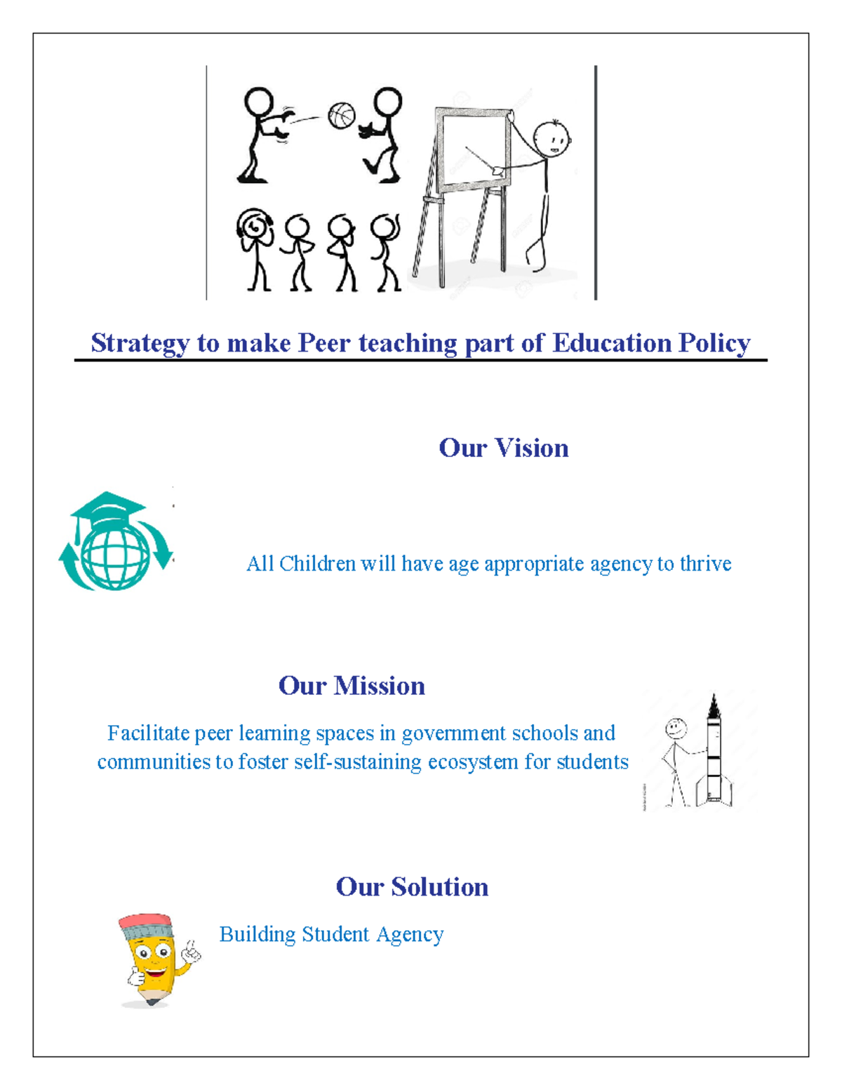 Strategy to make Peer teaching part of Education Policy - Stakeholder ...
