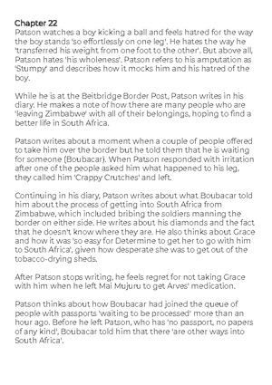 Diamond boy notes - Diamond boy Structure Novel is divided into 6 parts ...