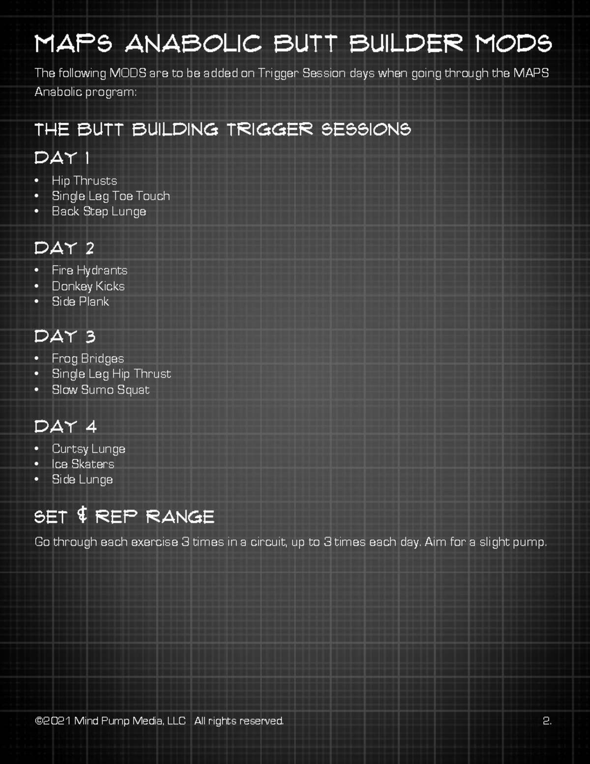 695759891 MAPS Butt Builder Blueprint Oct 2021 - ©2021 Mind Pump Media ...