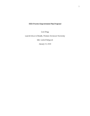 D223 – UKM1 – Performance Assessment 1 - D223 – Performance Assessment ...