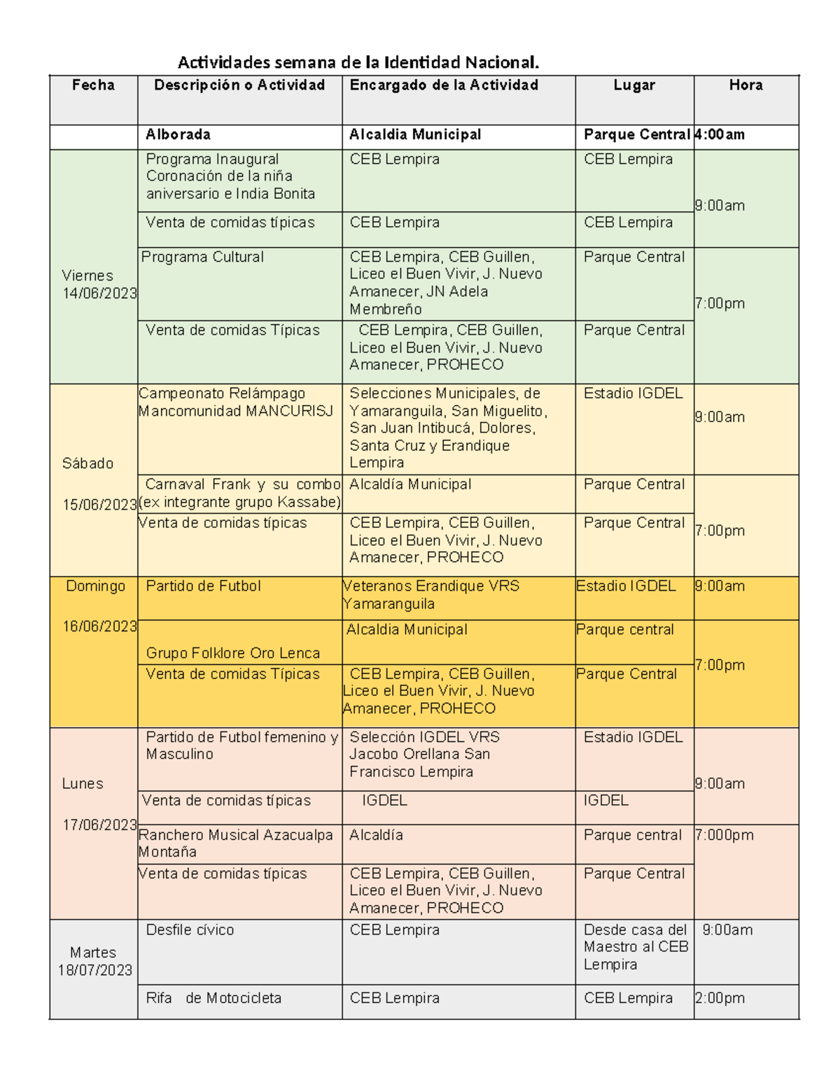 Actividades 20 Julio - APuntes - Actividades semana de la Identidad ...