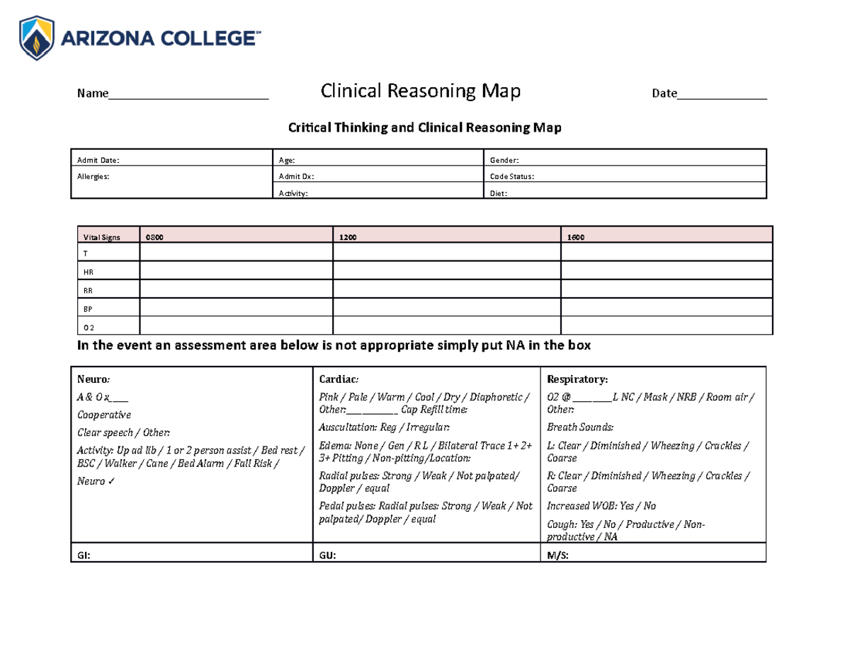 Critical Thinking Map Fundamentals Rev. 02.2022 - Critical Thinking and ...