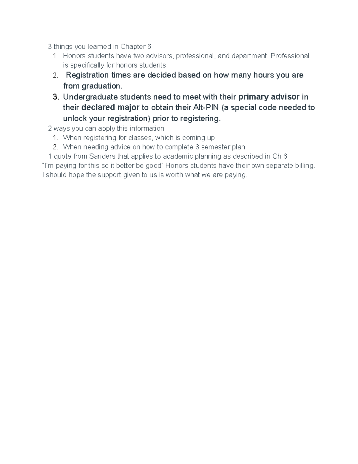 🟨 Course Guide Ch 6 Completion - 3 things you learned in Chapter 6 1 ...