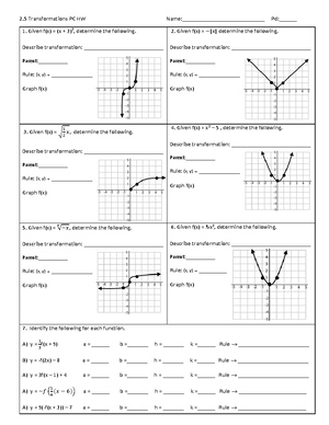 KEY on Parametric Equations - PRECALCULUS ADVANCED WORKSHEET ON PARAMETRIC EQUATIONS For each of ...