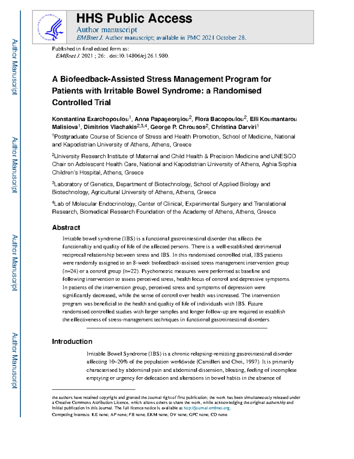 Stress IBD - ibd - A Biofeedback-Assisted Stress Management Program for ...