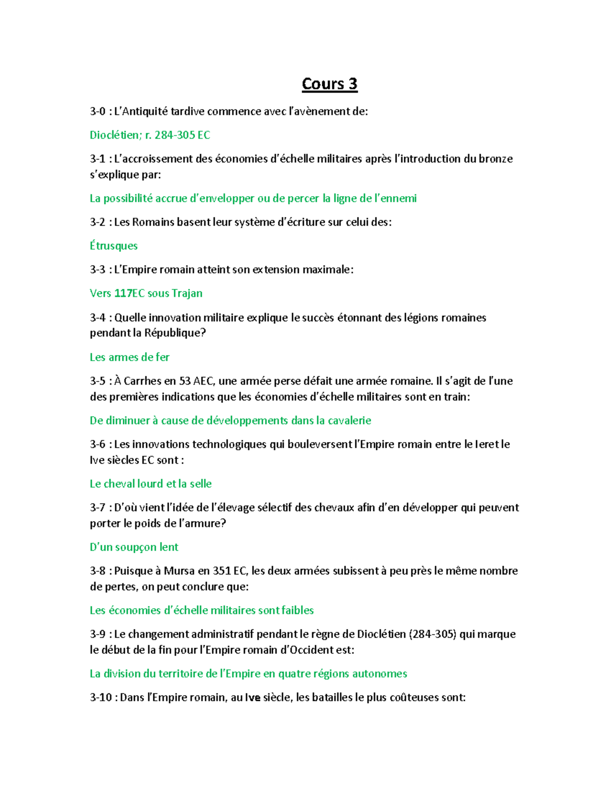 Cours 3 Réponses Quiz Warning Tt Undefined Function 32 Warning Tt Undefined Function 32