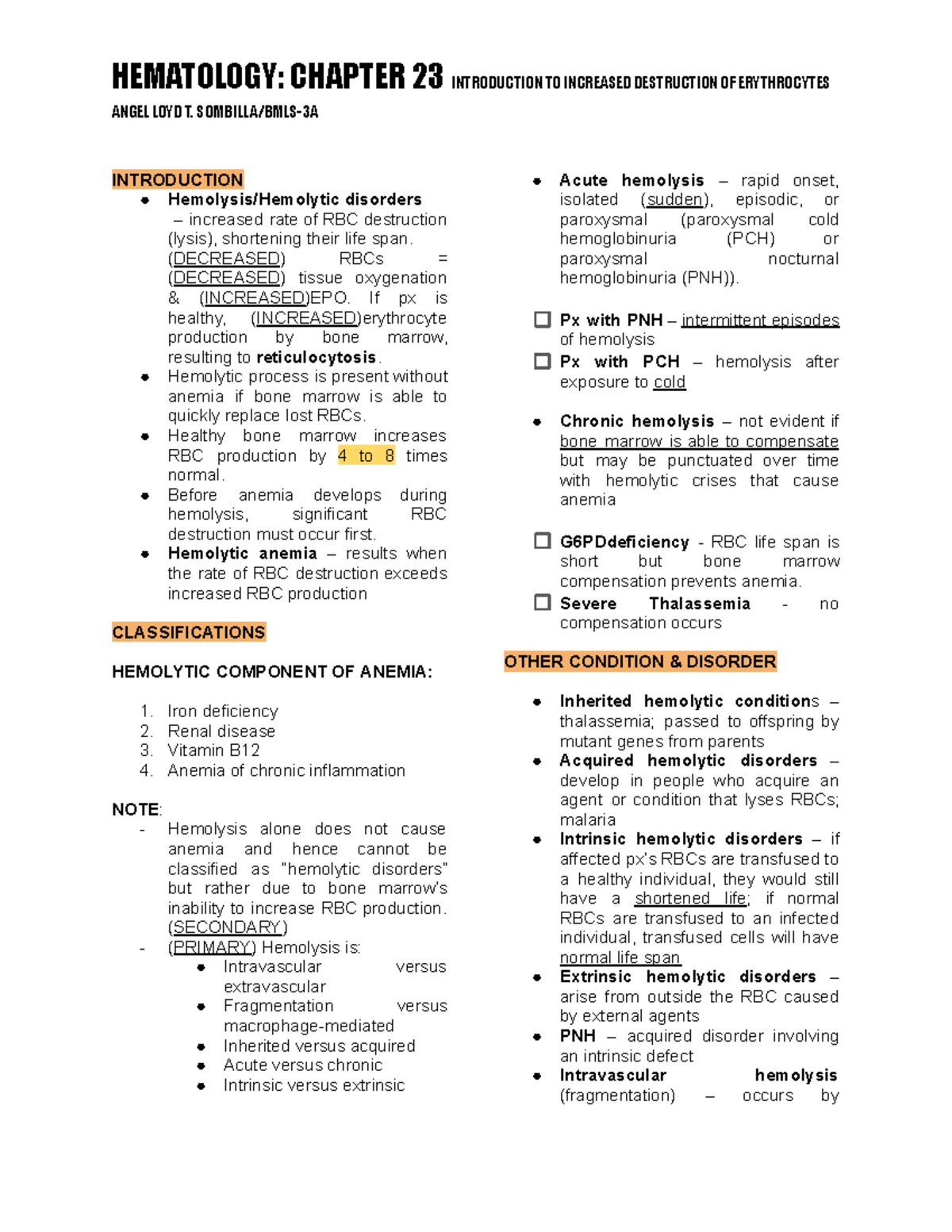 Transes Sombilla 23 - MEDTECH HEMA - ANGEL LOYD T. SOMBILLA/BMLS-3A ...
