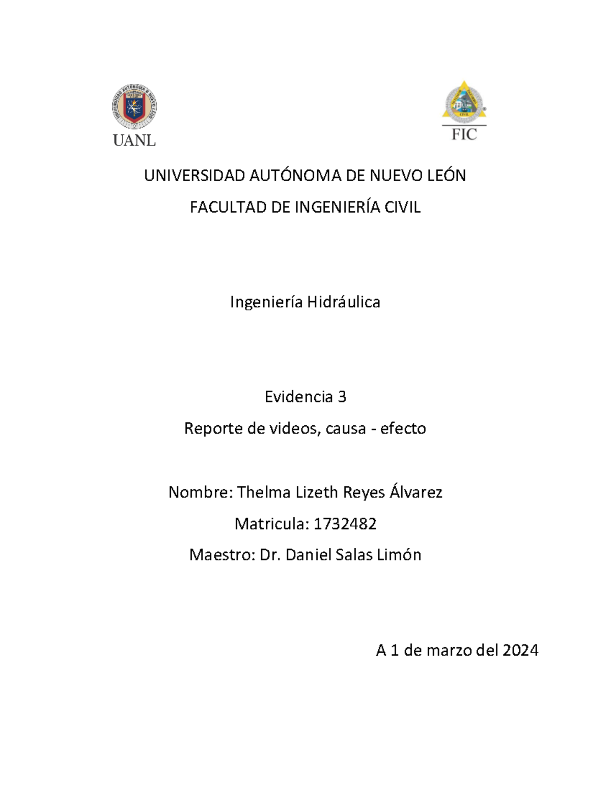 EV3- Thelmareyes-TSIH - UNIVERSIDAD AUTÓNOMA DE NUEVO LEÓN FACULTAD DE ...