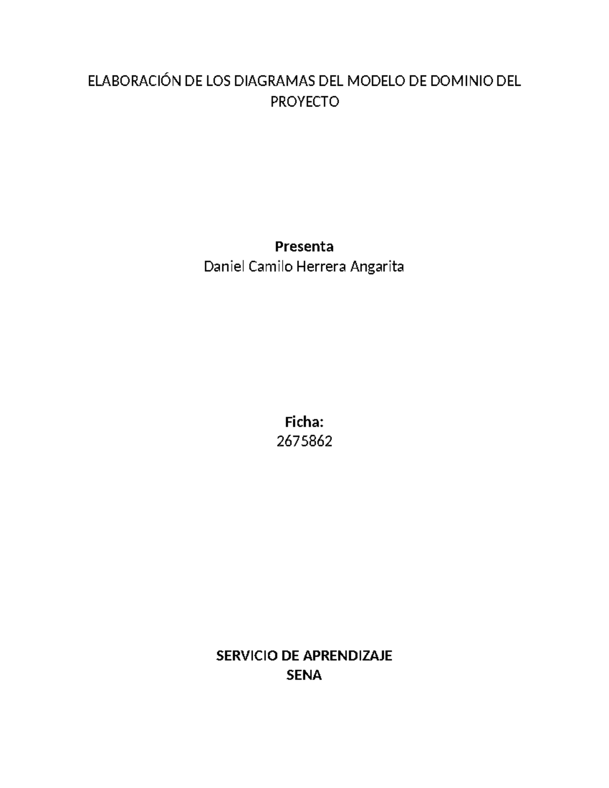 Elaboración DE LOS Diagramas DEL Modelo DE Dominio DEL Proyecto ...