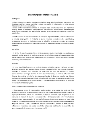 Elementos Fatico- Juridicos DO DT - ELEMENTOS (subjetiva e objetiva) de ...