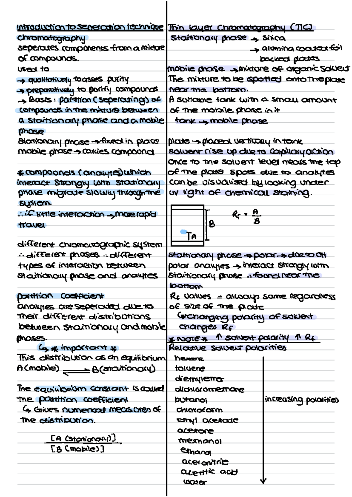 Seperation techniques - Introduction to separation technique Thin layer ...