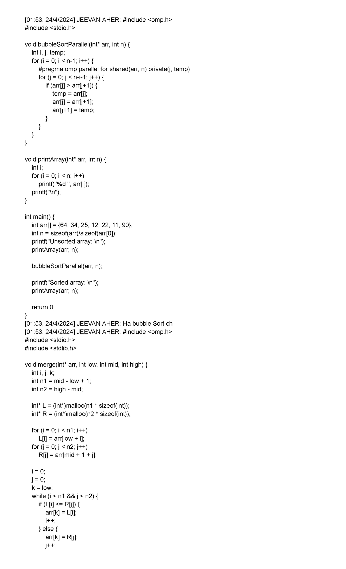 HPC - pdf created by staff - [01:53, 24/4/2024] JEEVAN AHER: #include #include - Studocu