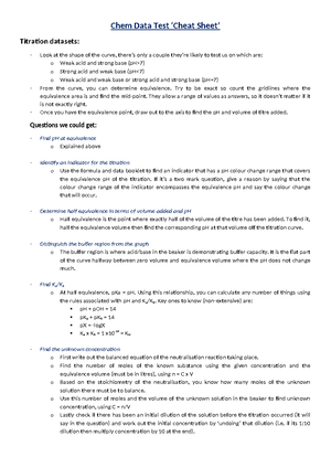 How to get 10 on the data test chem edition - Chem Data Test ‘Cheat ...