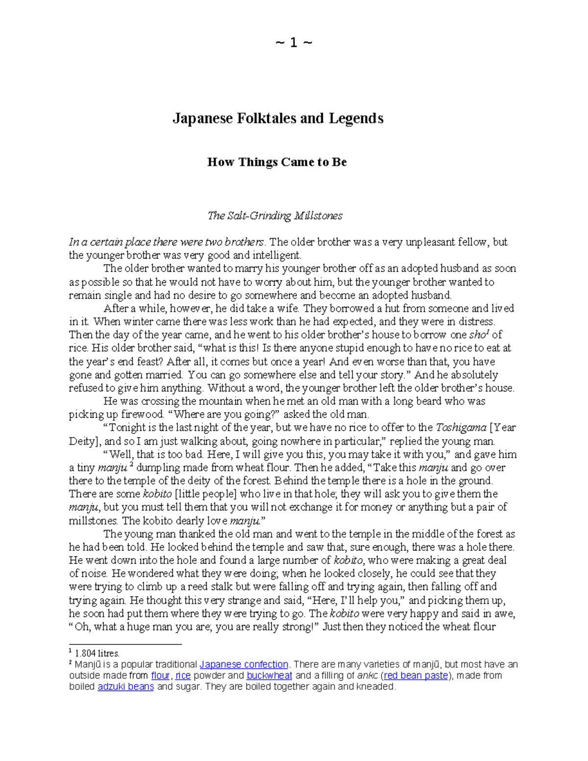 Japanese Folk Tales How Things Came To Be - Japanese Folktales and ...