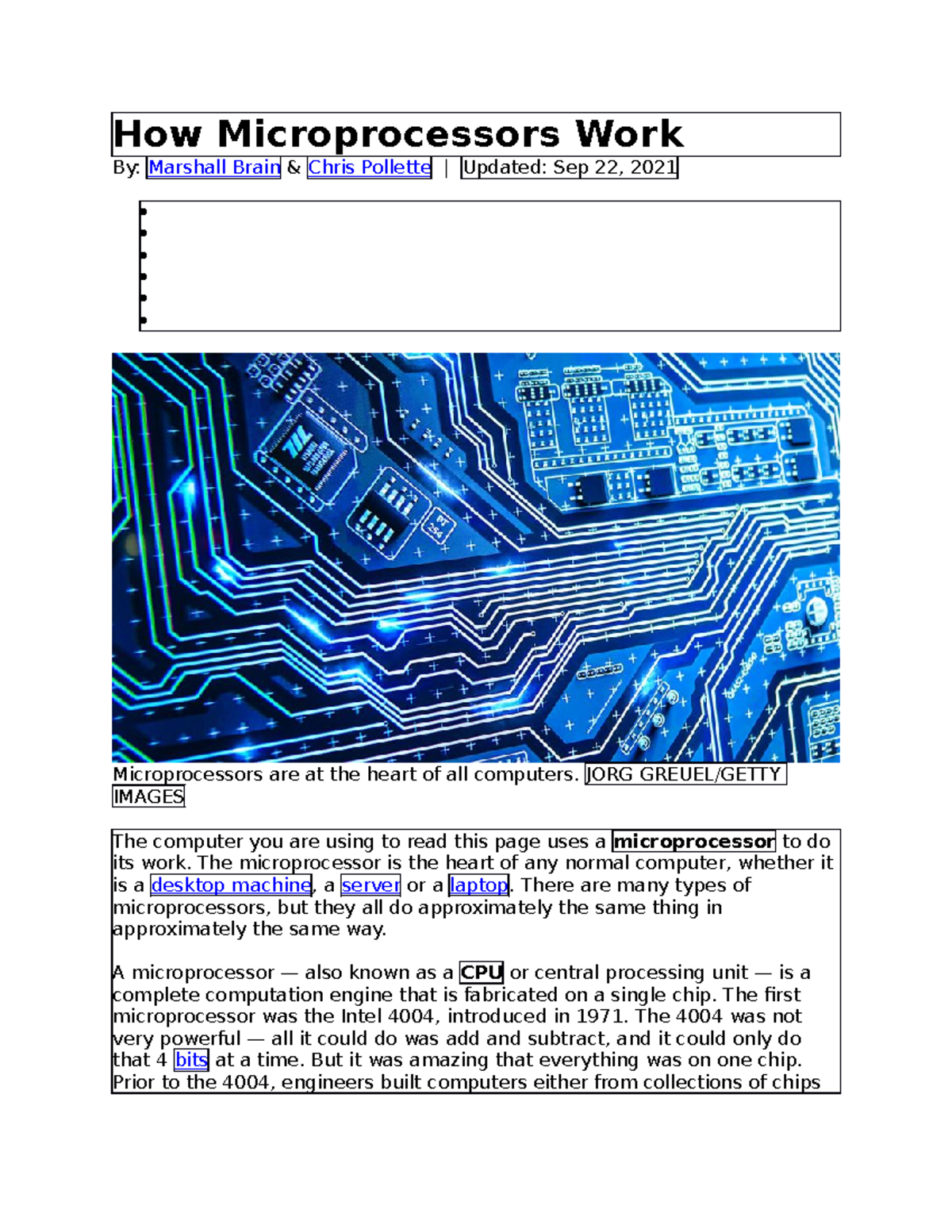 Std2 - MICROPROCESSOR IN DETAIL. CREDITS TO THE OWNER - How ...