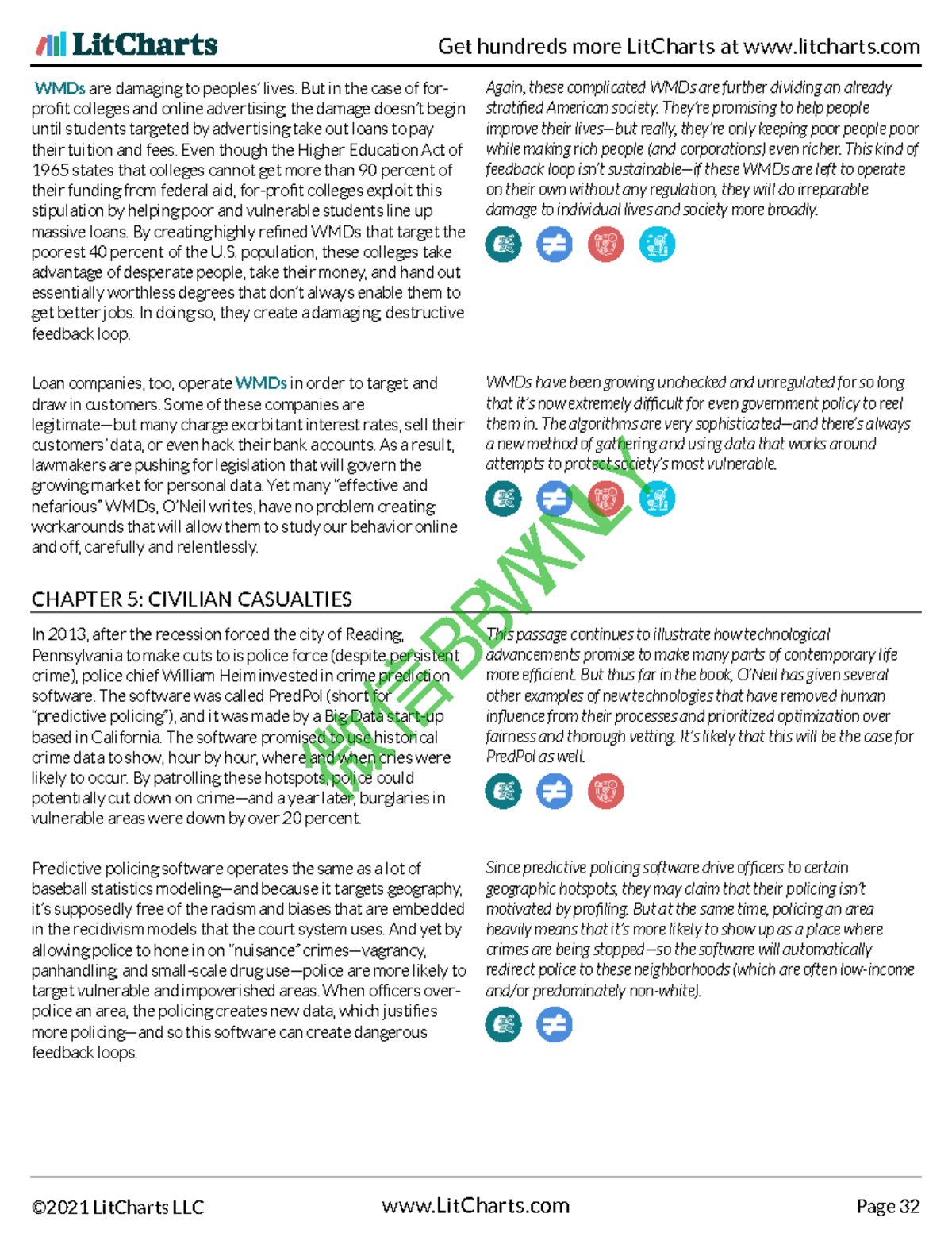 Weapons-of-Math-Destruction-Lit Chart 32 - WMDs are damaging to peoples ...
