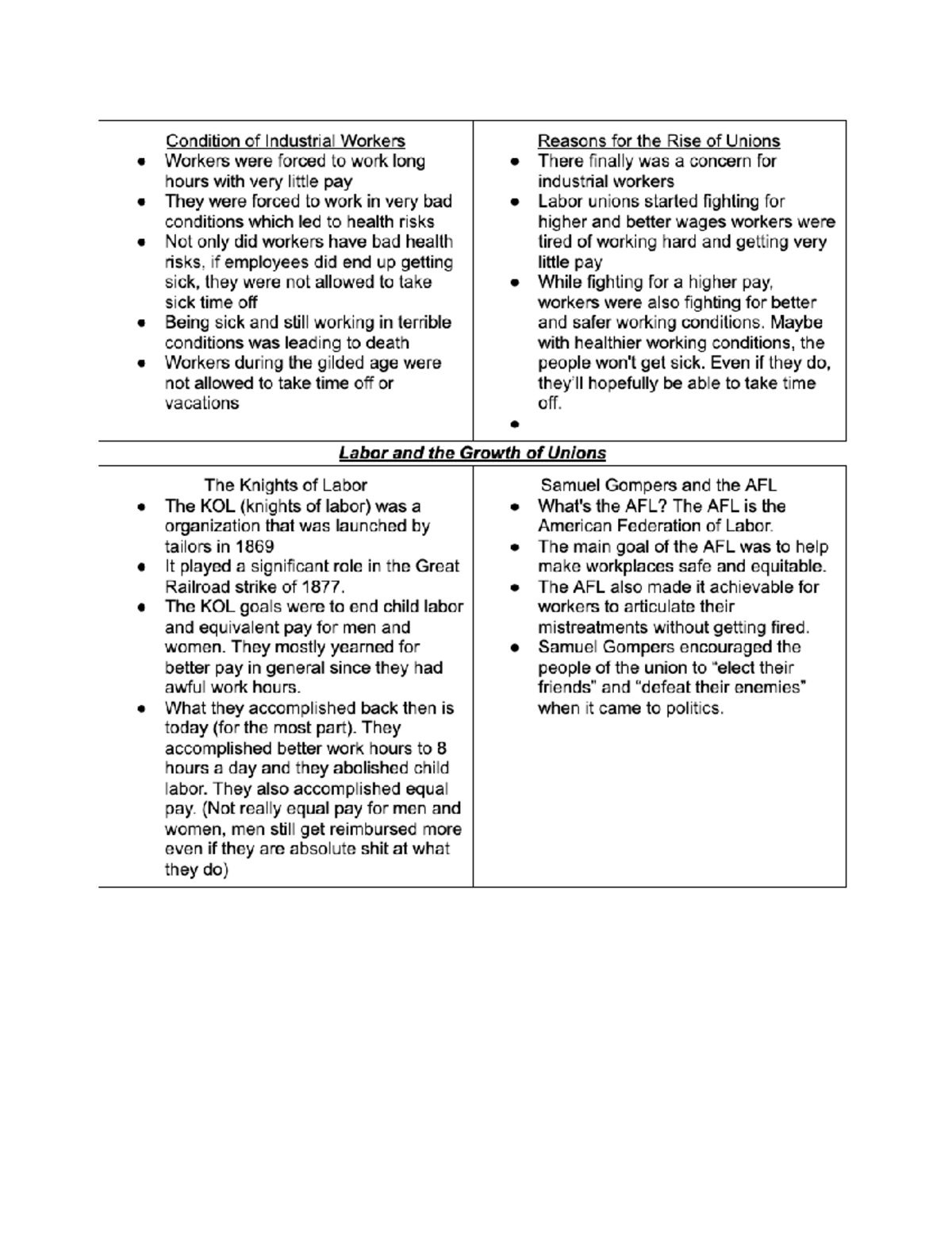 A graphic orgnaizer- The Gilded age - Studocu