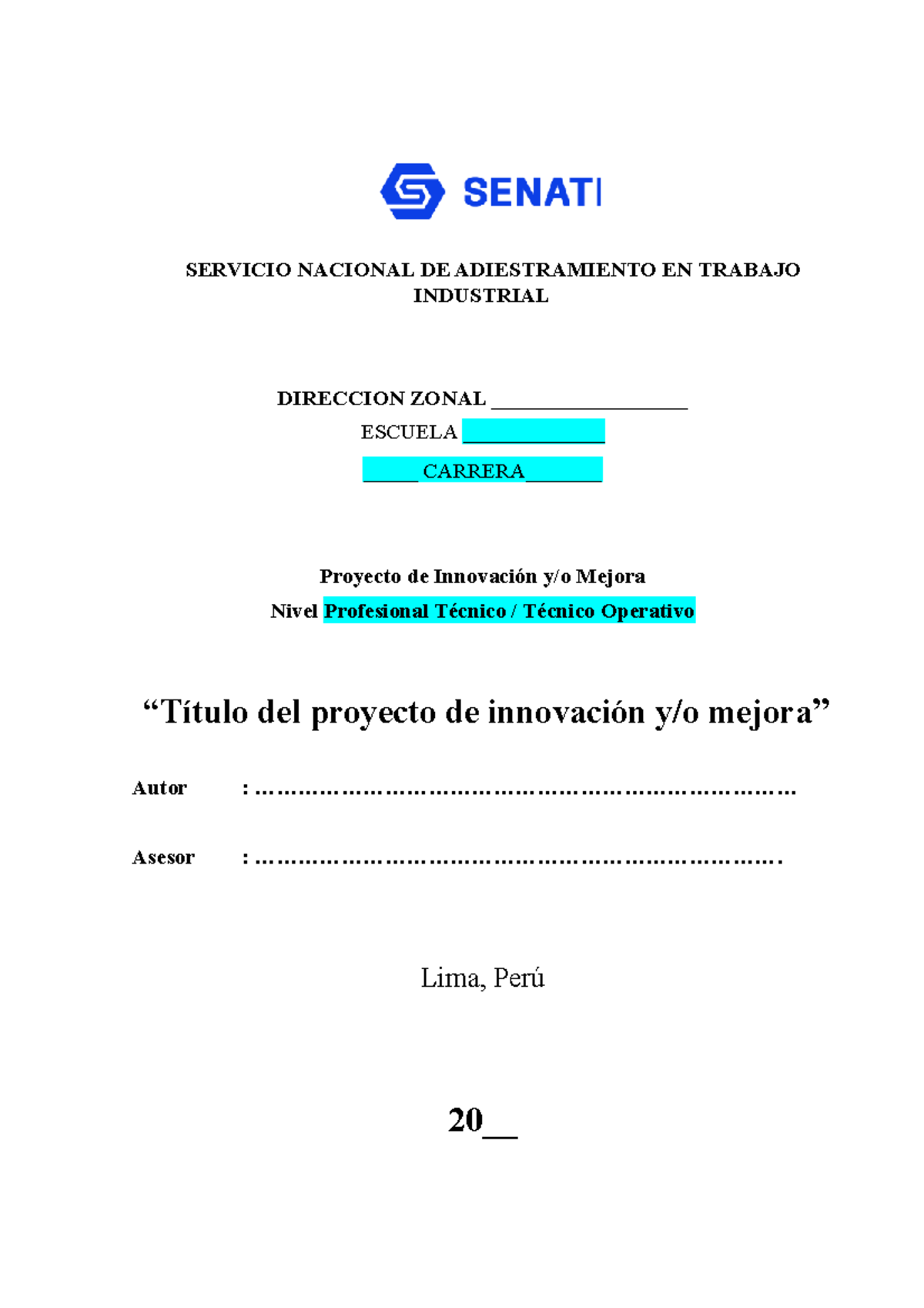 EEIT EEIT-619 Trabajofinal - SERVICIO NACIONAL DE ADIESTRAMIENTO EN ...