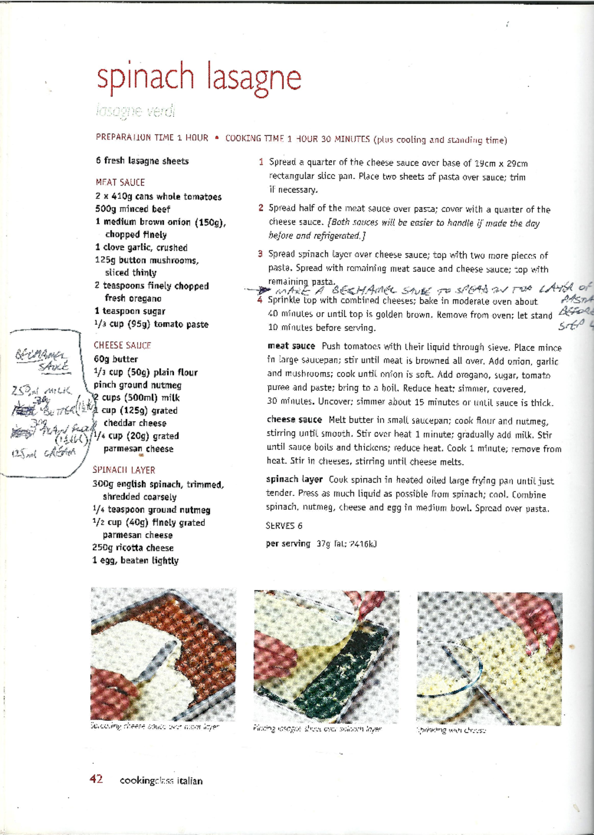Spinach Lasagne - simple and delicious - spinach lasagne 6 fresh ...
