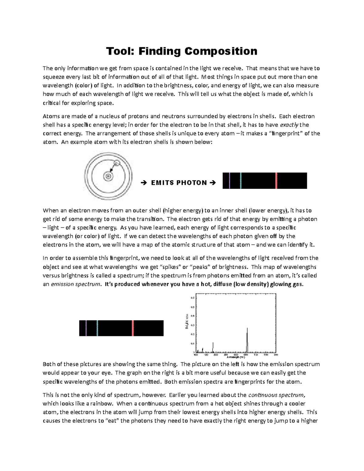 Microtask 12 - Composition - Tool: Finding Composition The only ...