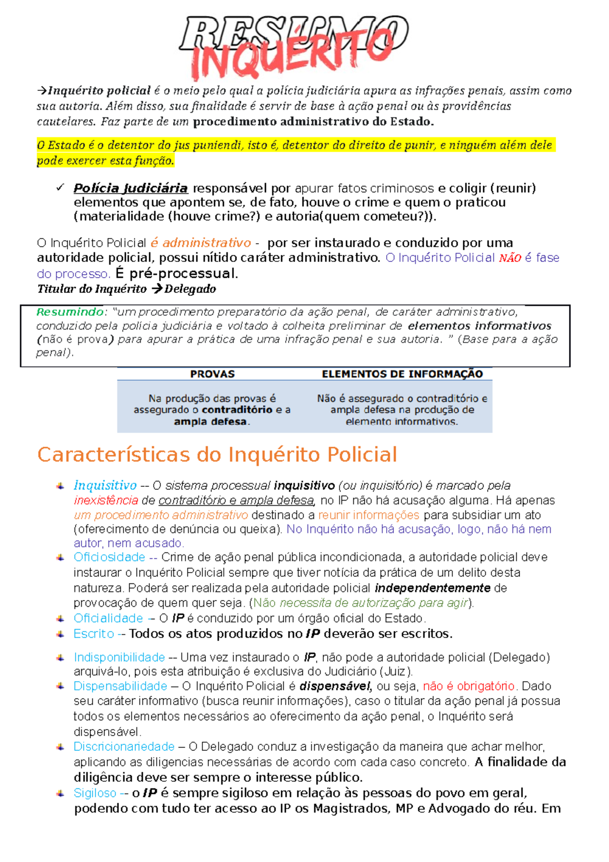 Inquérito Policial - Inquérito policial é o meio pelo qual a polícia ...