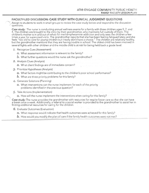 Pediatric Case Study - CASE STUDY 4: Preschooler THE RESPIRATORY SYSTEM ...