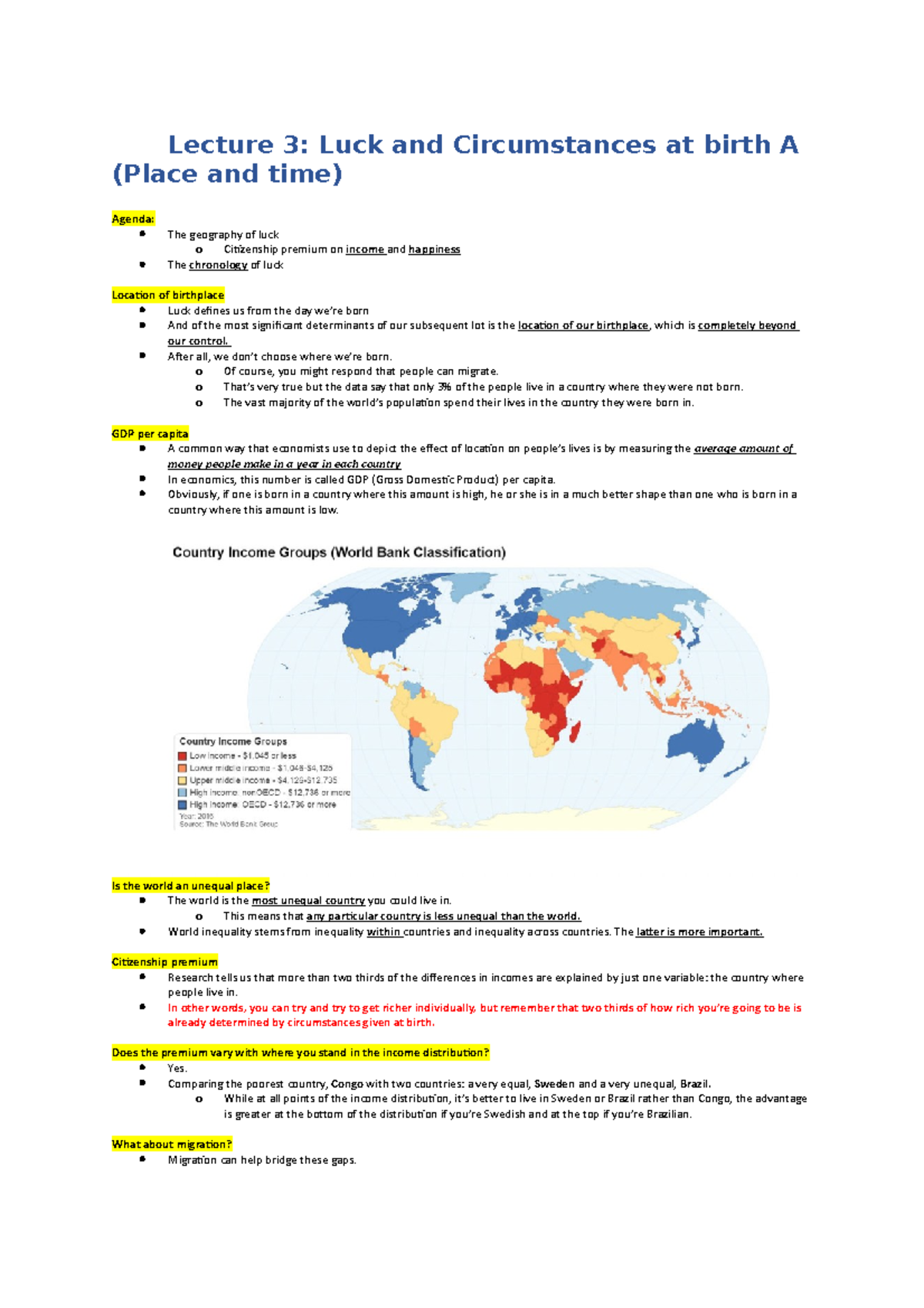 Summary of luck geh1074 chapter 2 - Lecture 3: Luck and Circumstances ...