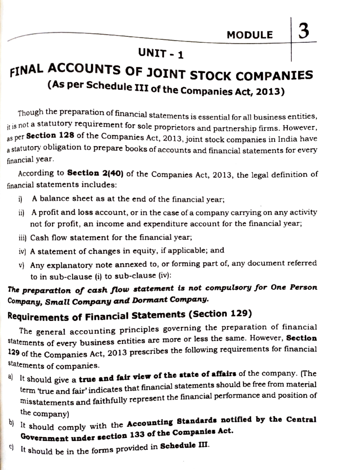 Final accounts - Corporate Accounting Notes - MODULE 3 UNIT 11 FINAL AC ...